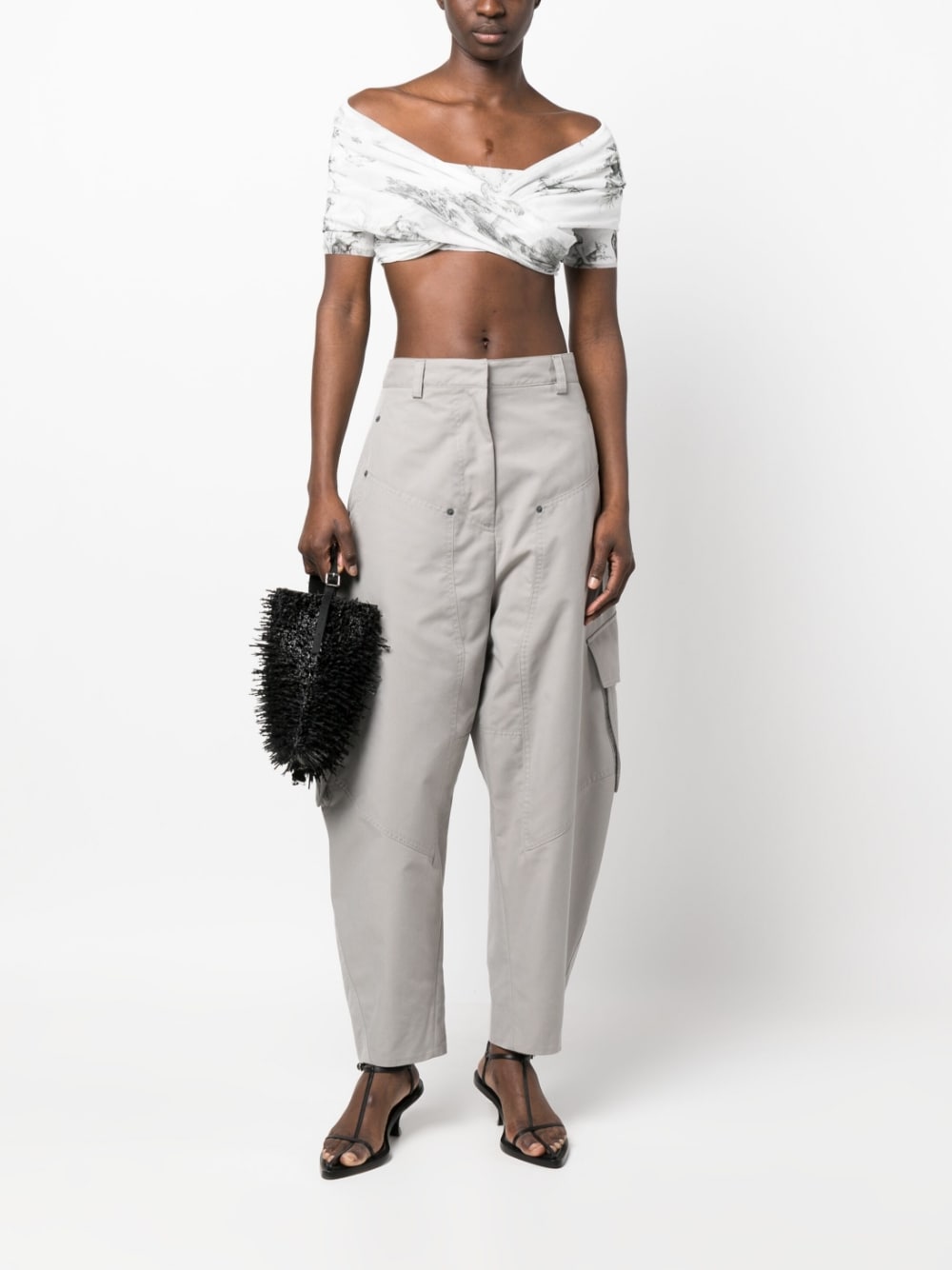 PHILOSOPHY DI LORENZO SERAFINI Philosophy Di Lorenzo Serafini Graphic-Print Cropped Top