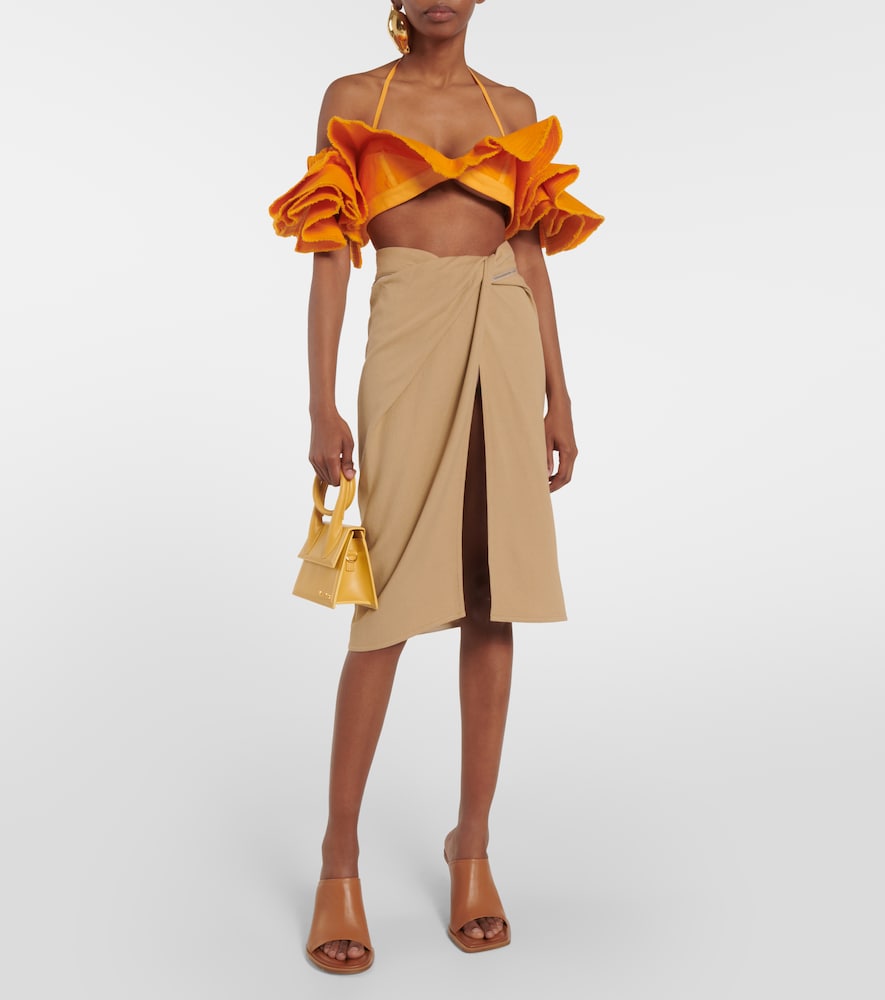 JACQUEMUS Jacquemus Les Mules Carrés Ronds Leather Mules