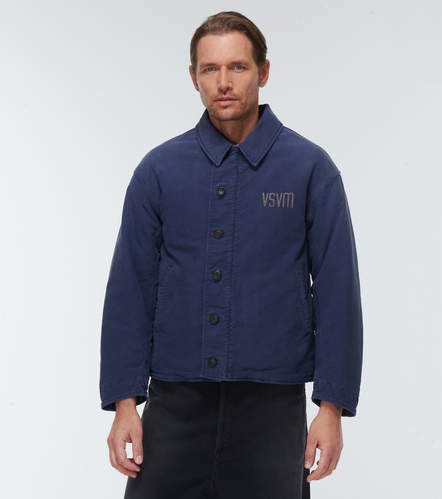 Visvim Deckhand Light Cotton Jacket In Blue - 30% Off | Editorialist