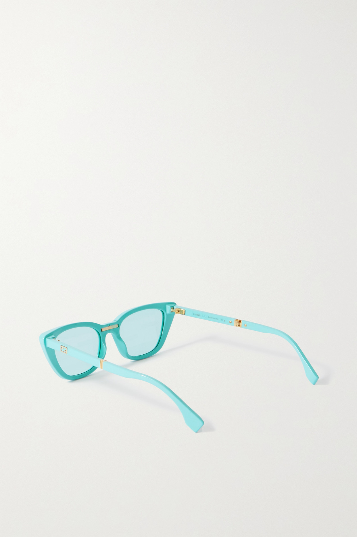 Fendi 53mm Modified Cat Eye Sunglasses turquoise Fendi FF Diamonds 52mm Cat Eye Sunglasses (Women) | Nordstrom main image 4