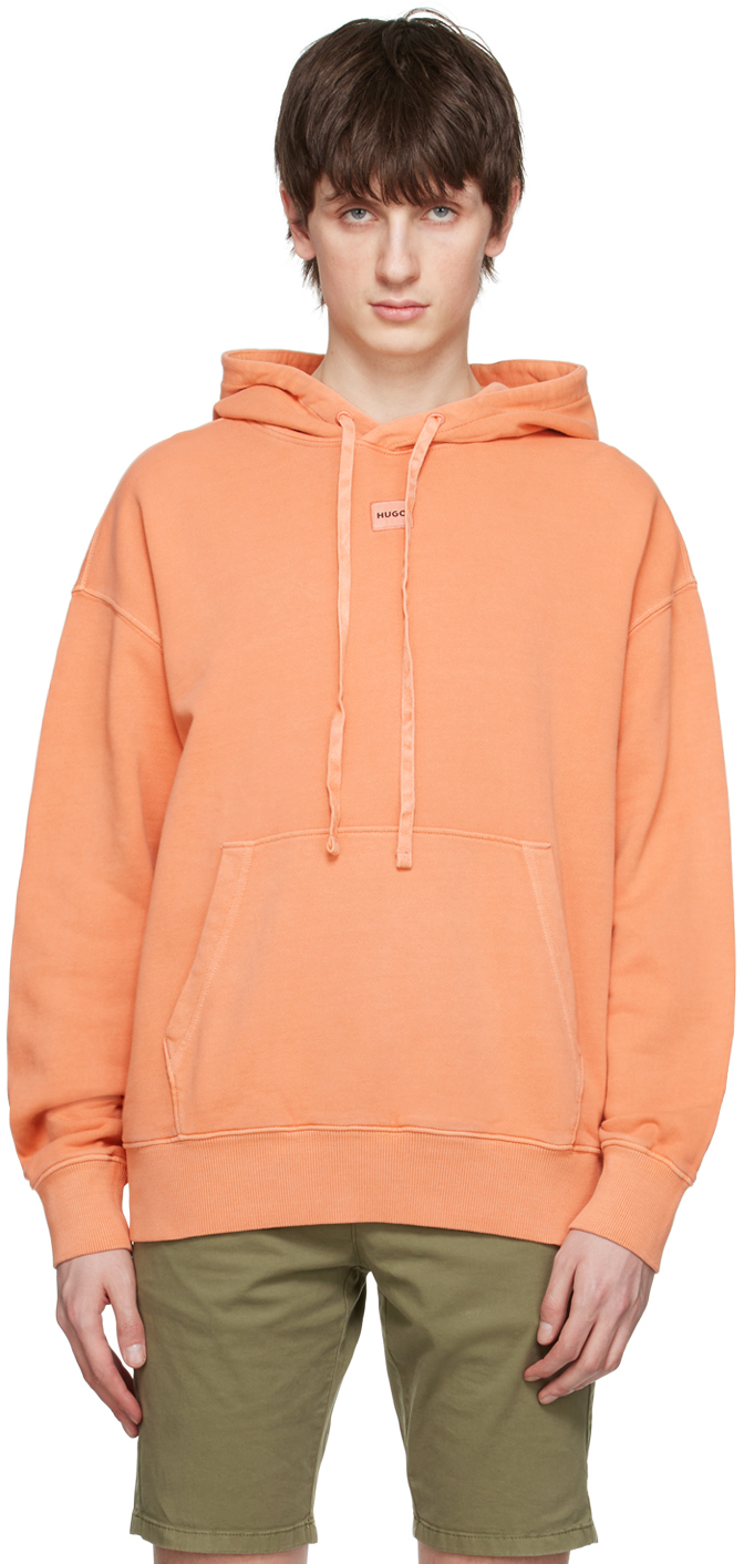Hugo Boss Orange Relaxed-Fit Hoodie In Open Orange 899 75% Off