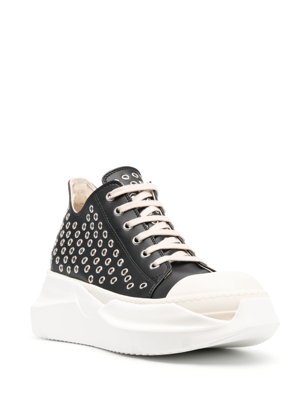Rick Owens Abstract Low-Top Sneakers In Black - 50% Off | Editorialist