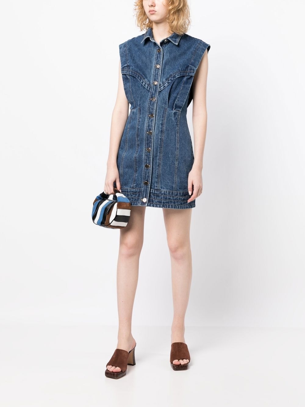 acler priestly denim dress Acler Priestly Denim Dress - Dark Navy