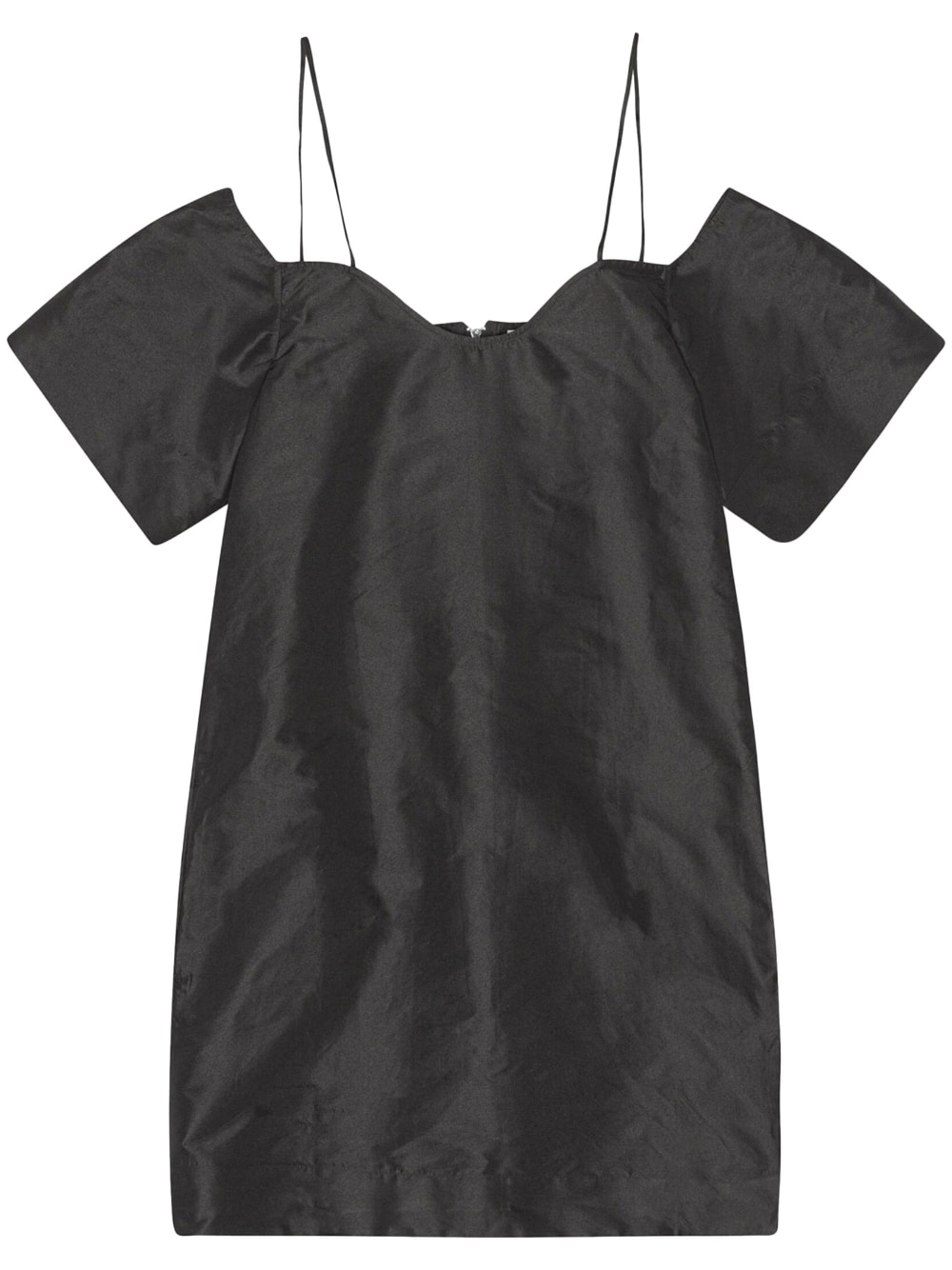 GANNI GANNI Cold-Shoulder Mini Dress
