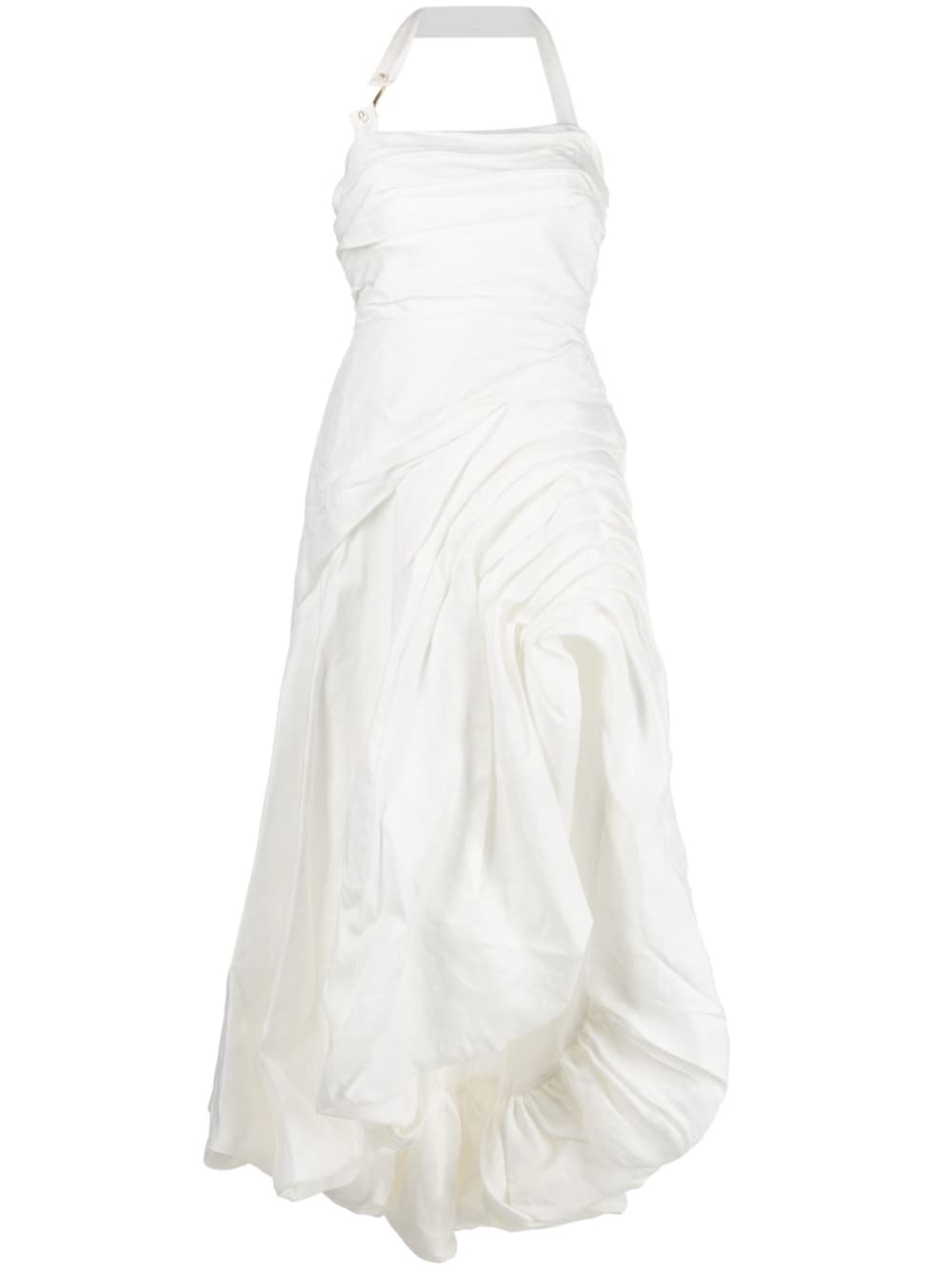 Aje Mika Draped Split Midi Dress In White - 66% Off | Editorialist Aje Mika Draped Split Midi Dress In White - 66% Off | Editorialist