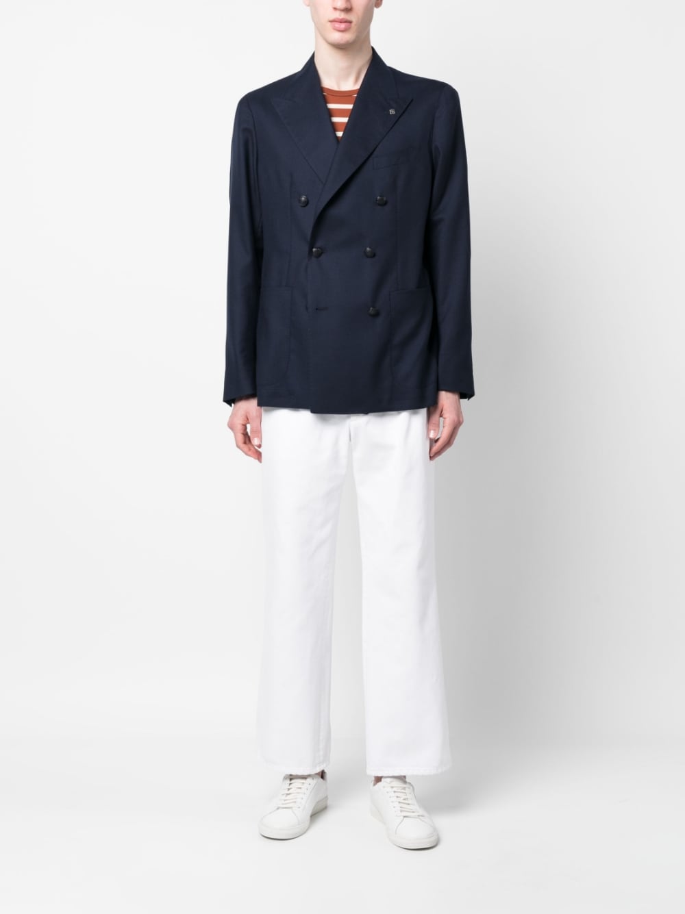 TAGLIATORE Double-Breasted Cashmere Blazer