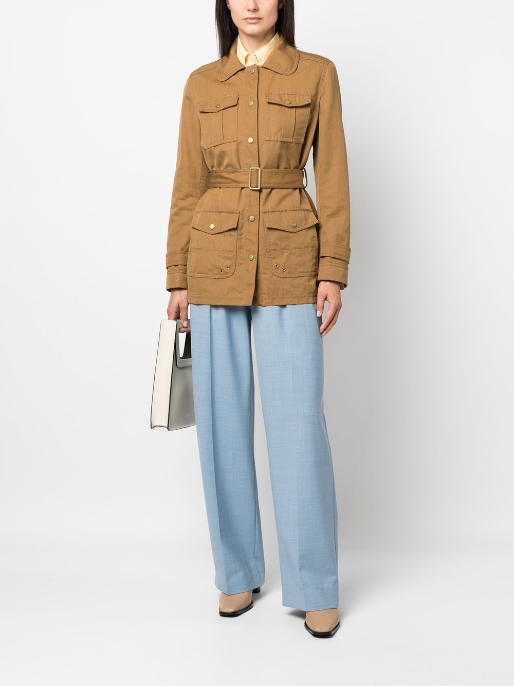 FAY Fay Belted Fitted Jacket