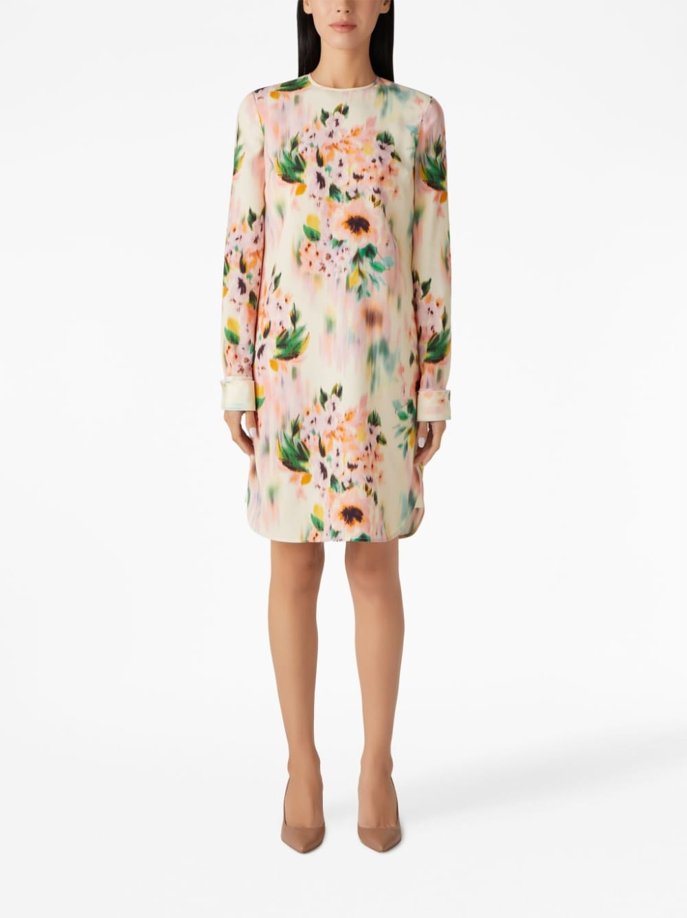 ST. JOHN St. John Floral-Print Mini Dress