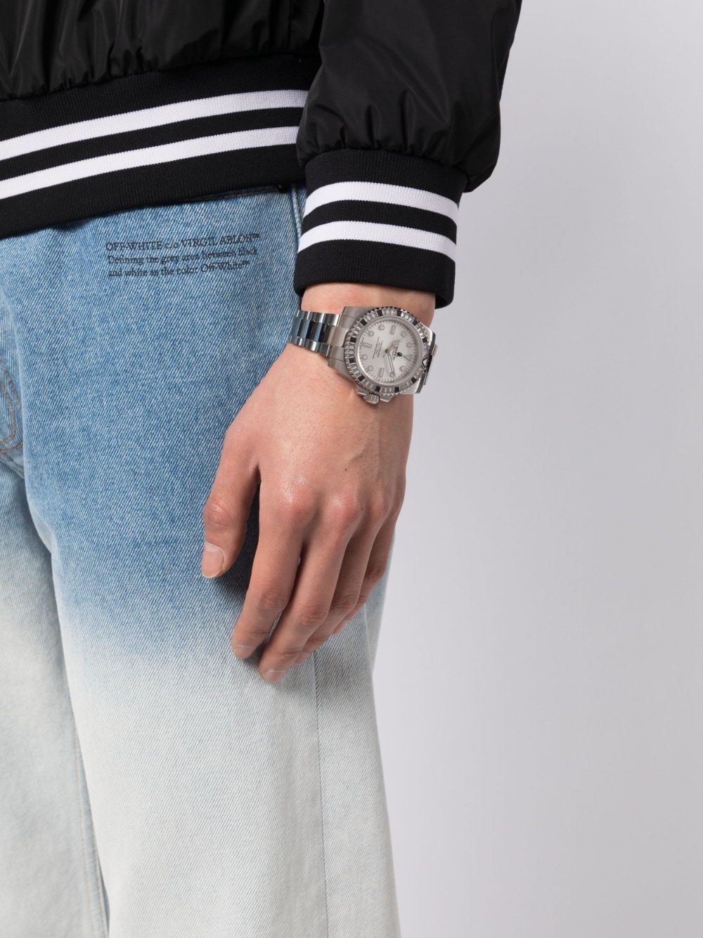 A Bathing Ape® Type 1 Bapex® Crystal Stone 40mm - Silver