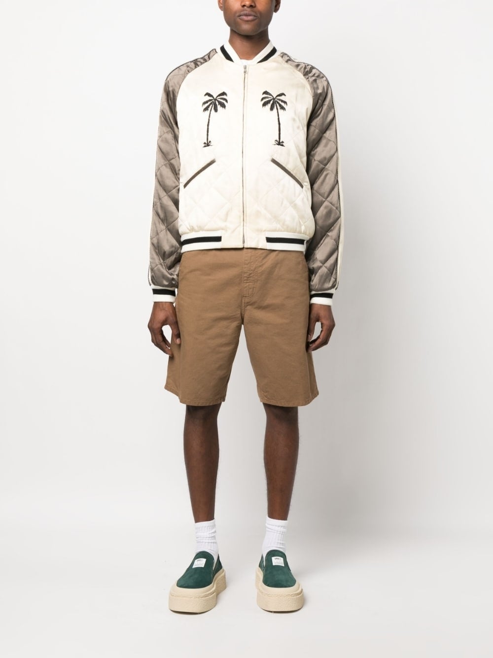 PALM ANGELS Palm Angels Upsidedown Palm Sukajan Jacket