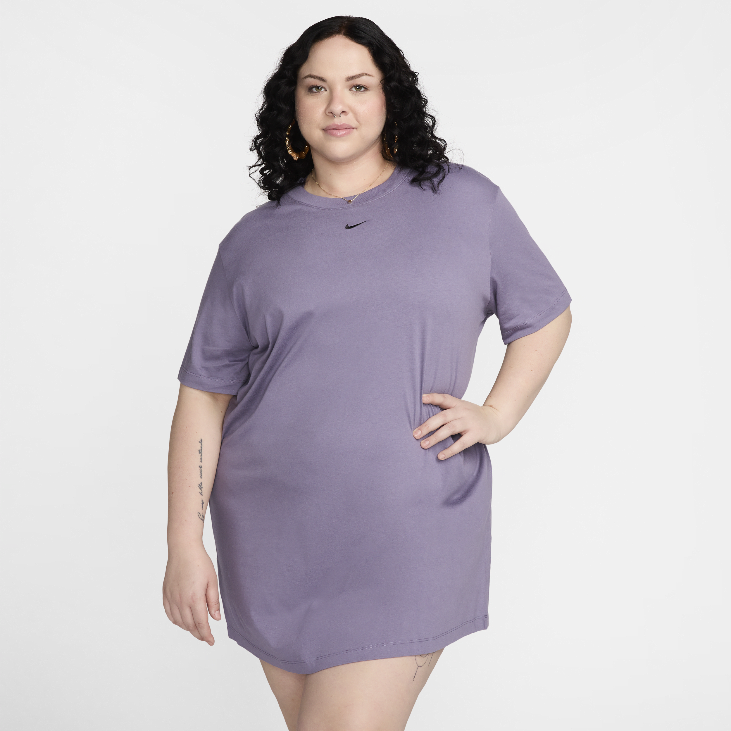 purple t shirt dress plus size Purple Tee Shirt Mini Dress XL