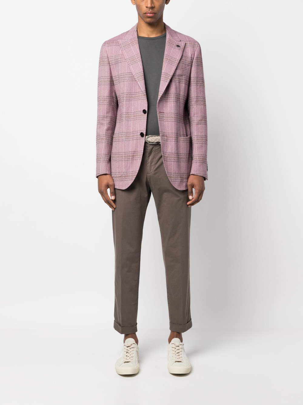 BRIGLIA 1949 tapered cotton chinos