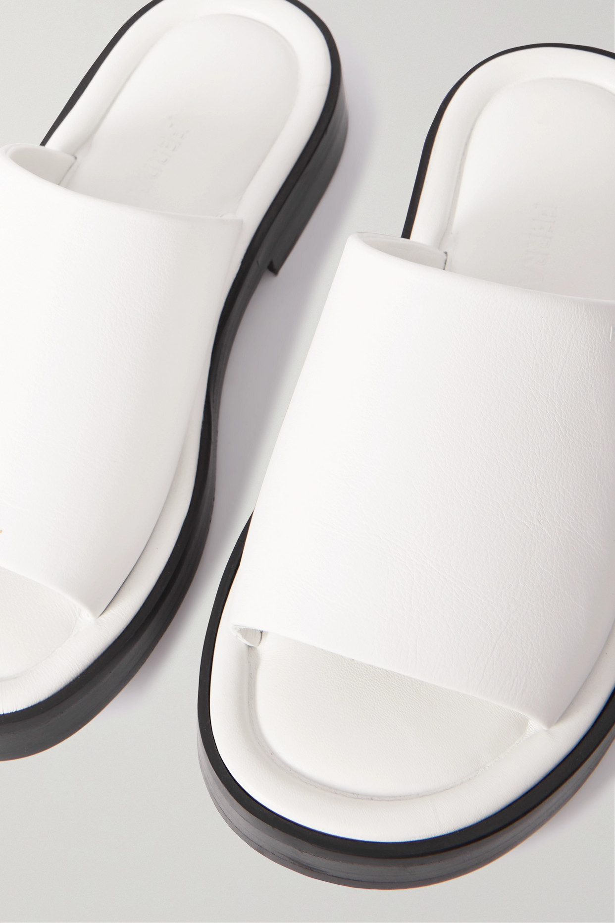 Ferragamo Giunone Leather Sandal, White Ferragamo Forino Leather Sandals White Men main image 2