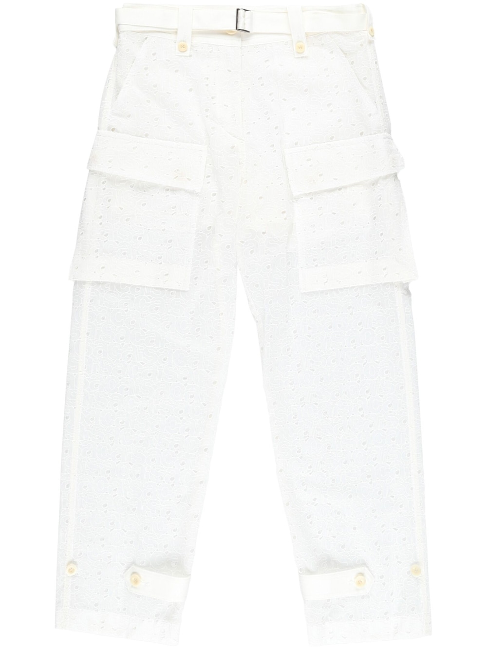 SACAI sacai Logo-Embroidery Trousers