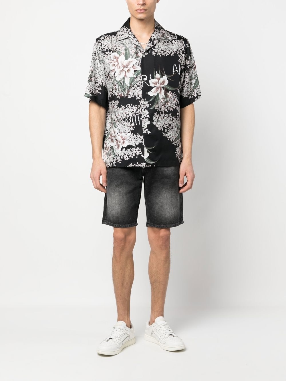 PHILIPP PLEIN Philipp Plein Washed Denim Shorts