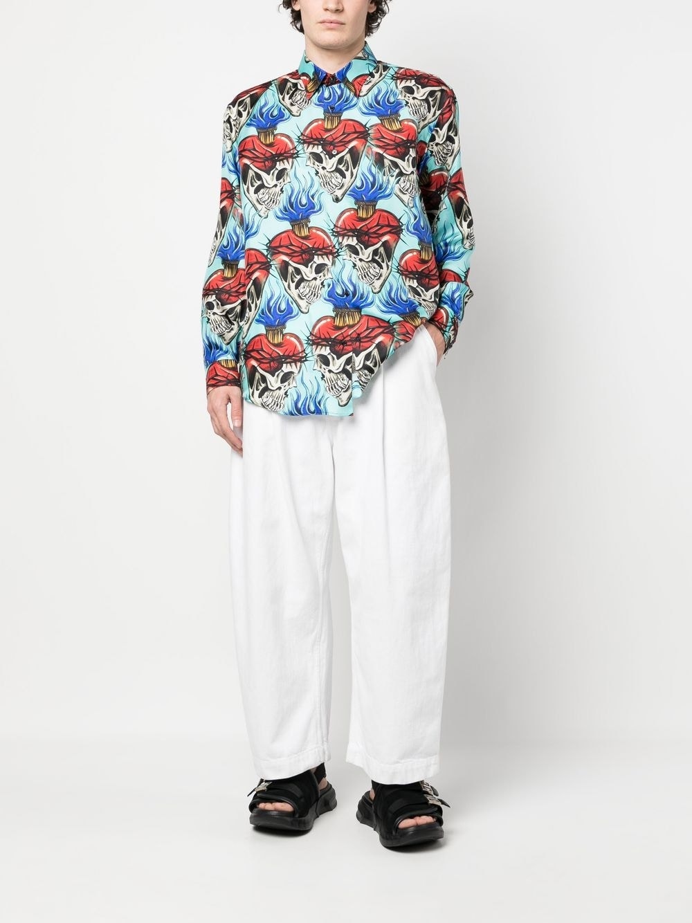 PHILIPP PLEIN skull-print shirt