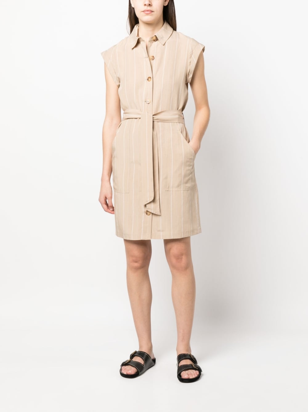 LIU JO LIU JO Belted Waist Shirt Dress