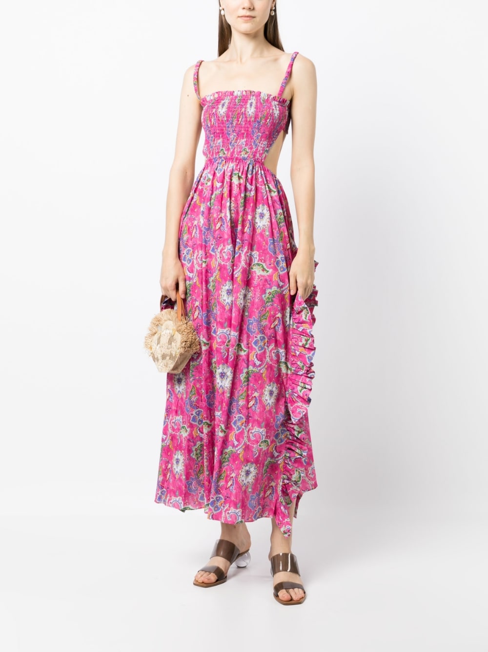 CAROLINE CONSTAS Caroline Constas Margo Floral Long Dress