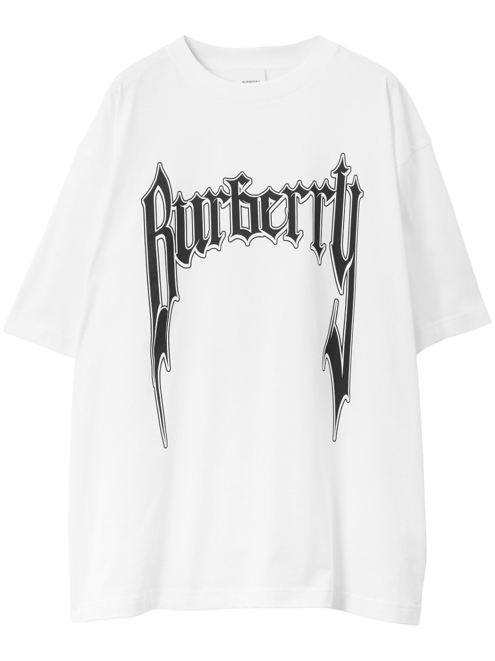 Burberry Gothic Logo Print T-Shirt - White | Editorialist