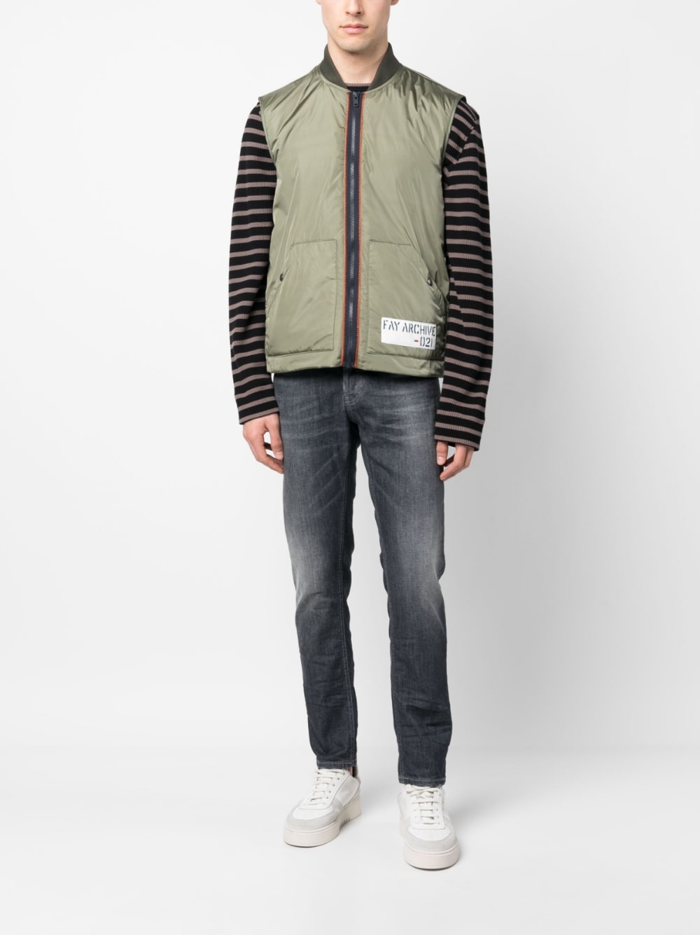 FAY Fay Logo Patch Gilet
