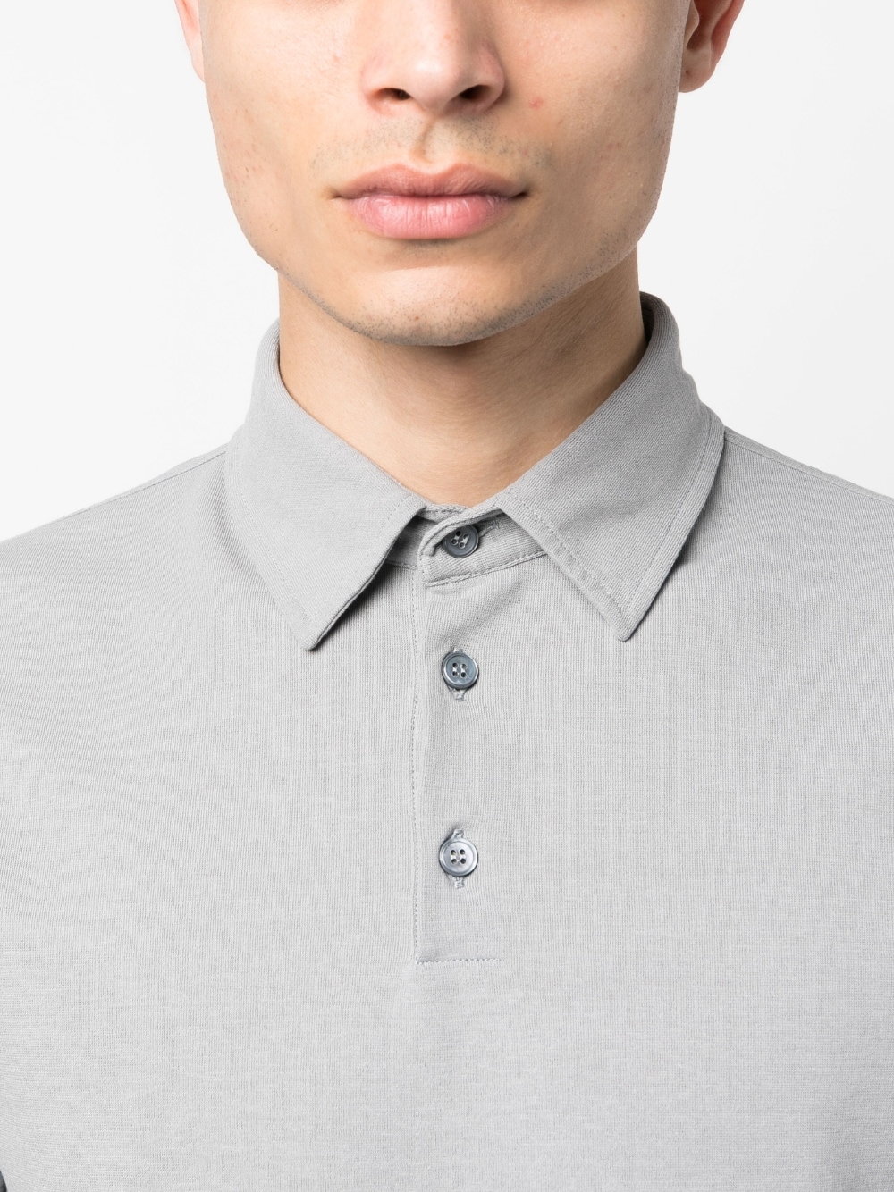 Zanone Ice Cotton Polo Shirt - Grey | Editorialist