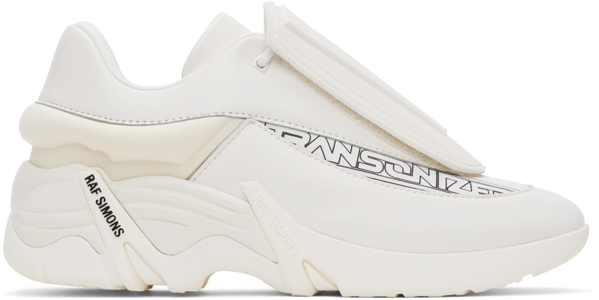 Raf Simons Off-White Antei Sneakers In Off-White/Black 57% Off