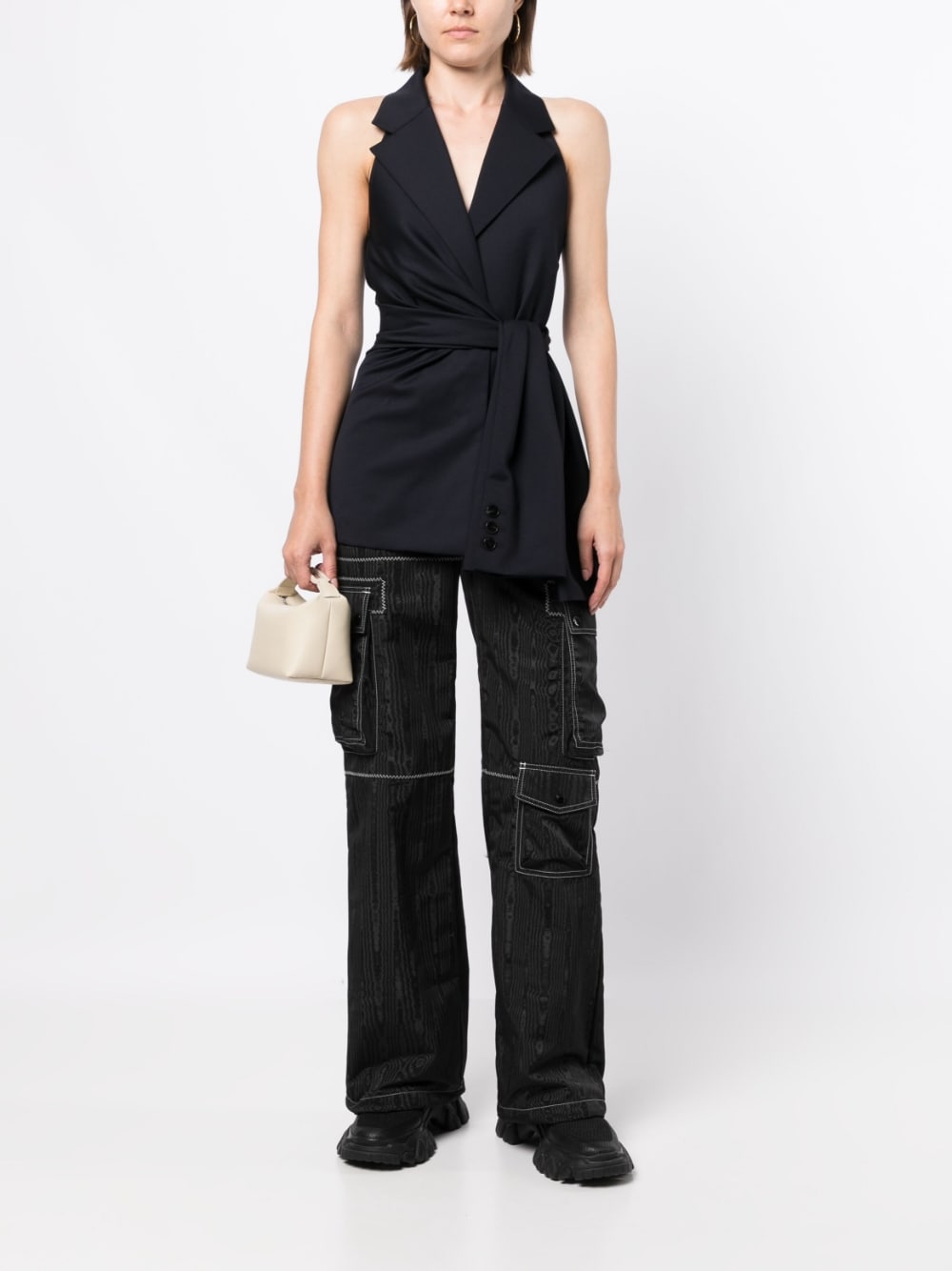 GOEN.J Goen.J Knotted Sleeveless Blazer