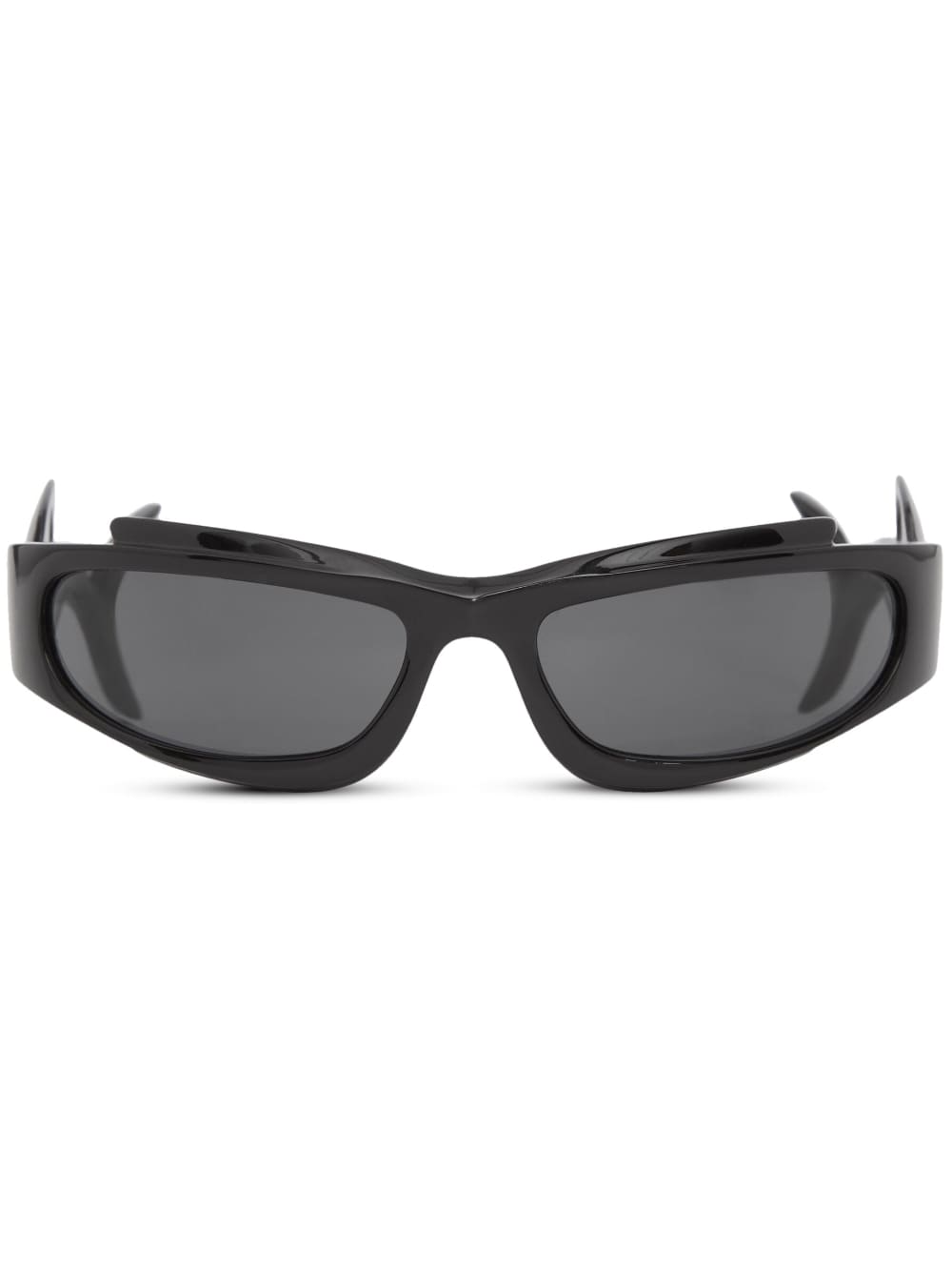 Burberry Turner Shark Rectangular-Frame Sunglasses Black