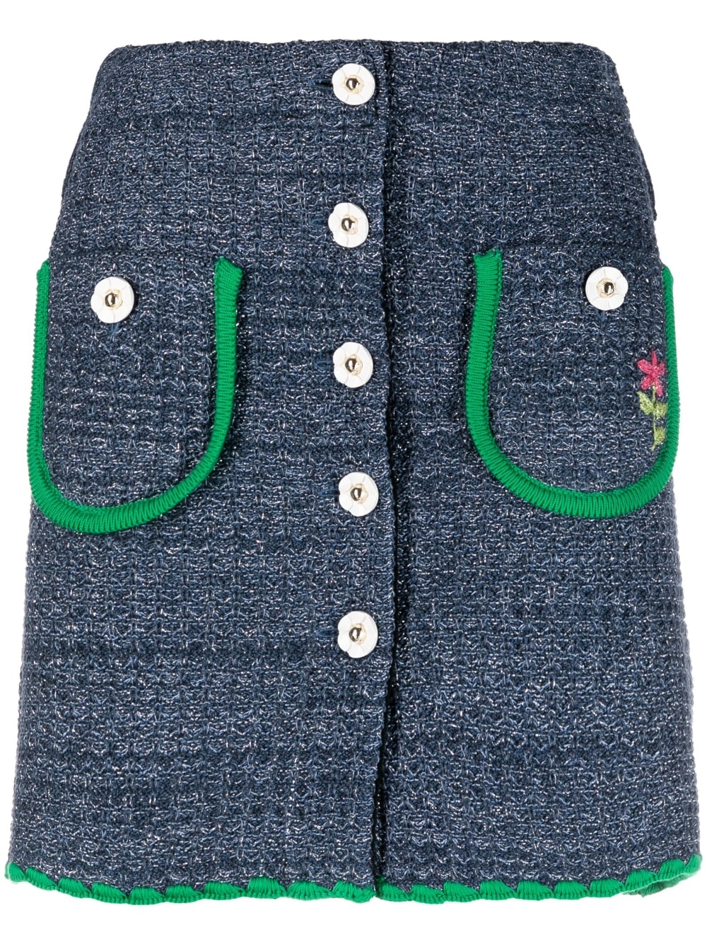 MAJE Maje Amila Contrast Tweed Skort