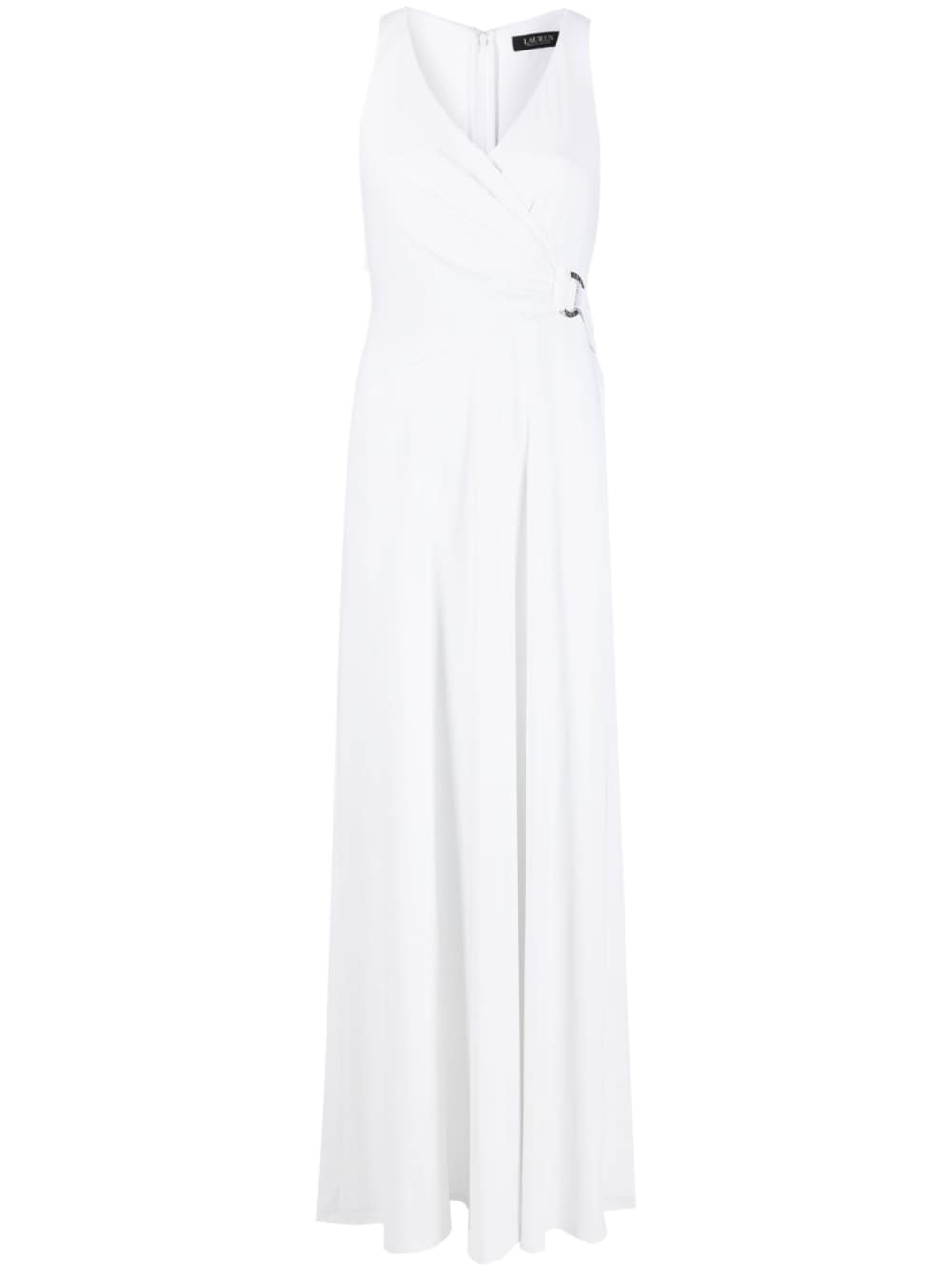RALPH LAUREN Lauren Ralph Lauren Sleeveless Wrap-Detail Long Dress