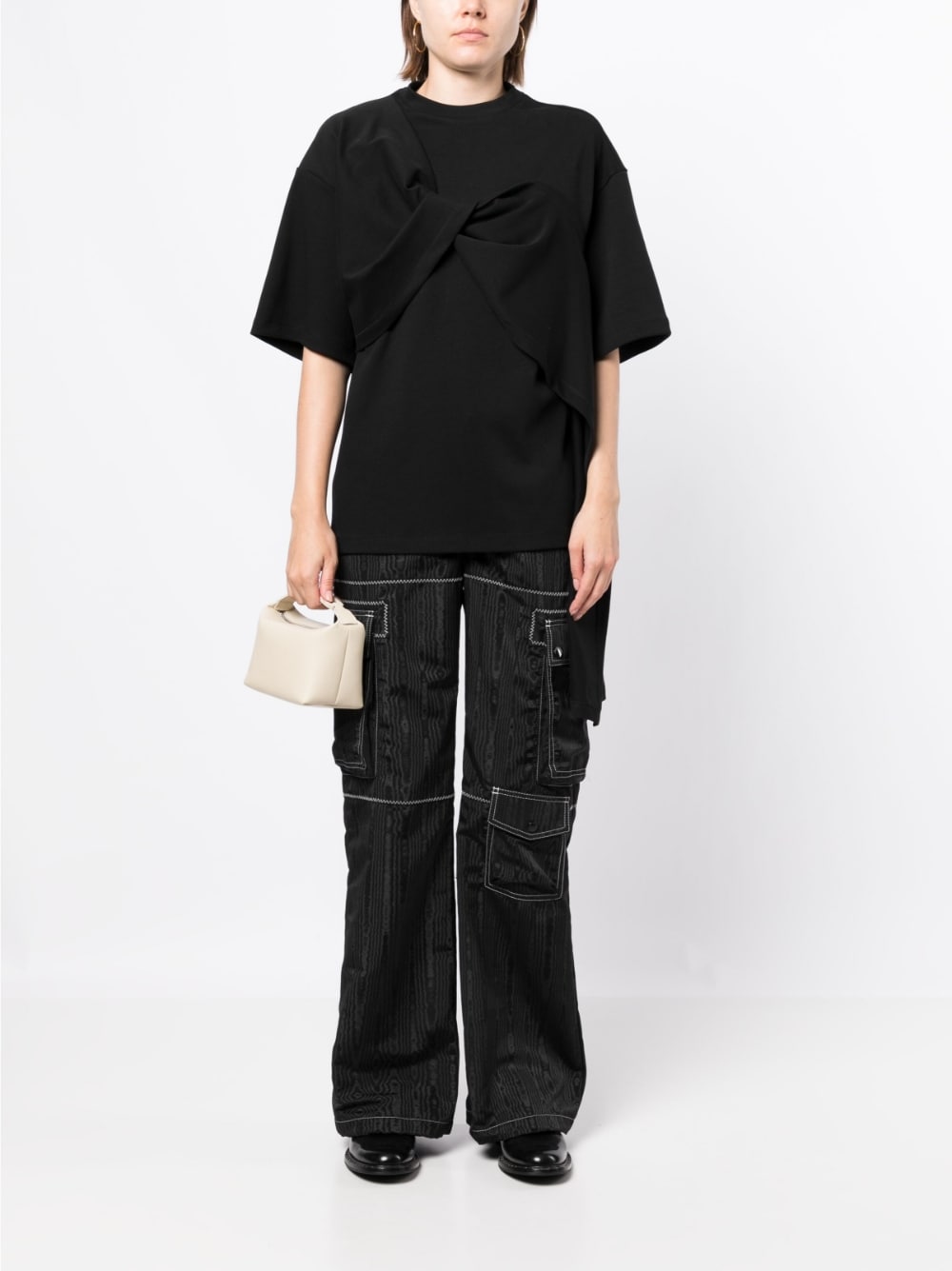 GOEN.J Goen.J Twist-Detail Cotton T-Shirt