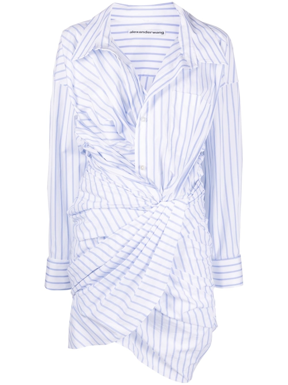 Alexander Wang Asymmetric Draped Cotton-Jersey Dress In White - 70% Off |  Editorialist