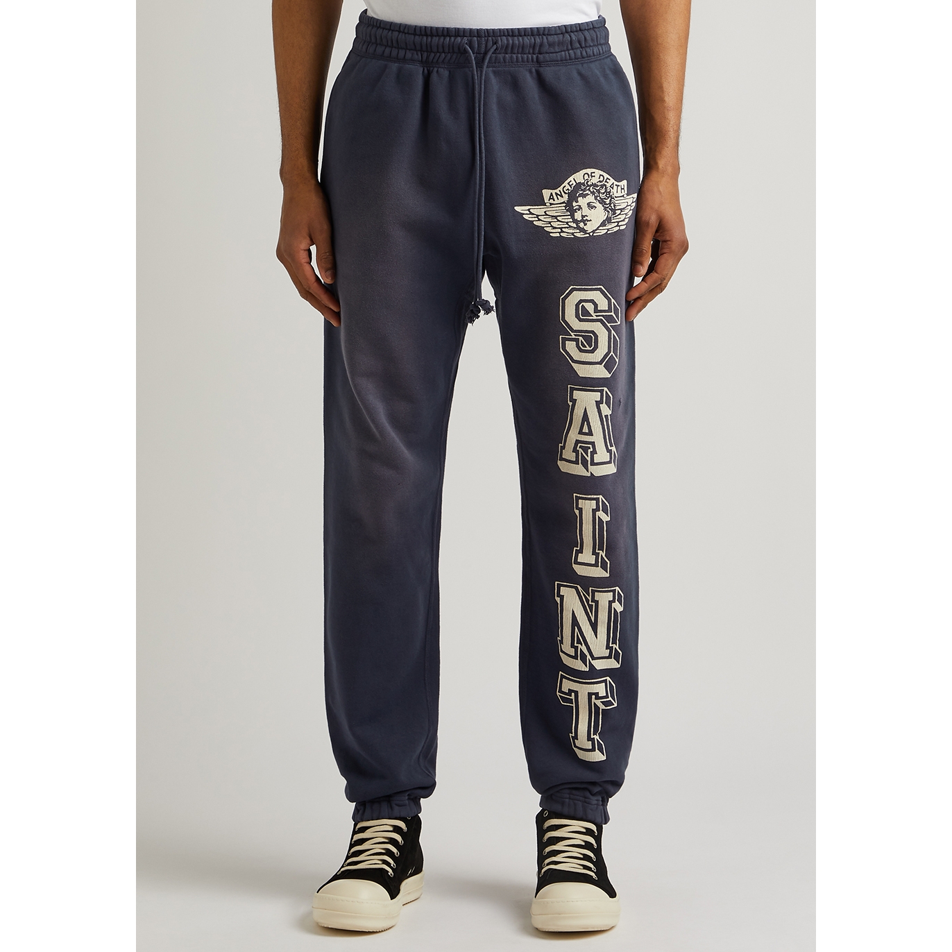 Saint Michael Saint Mxxxxxx Angel Of Death Logo Cotton Sweatpants 