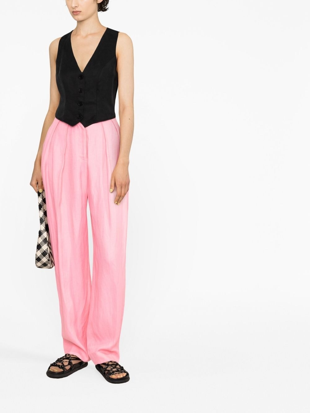STELLA MCCARTNEY Stella McCartney Pleated Wide-Leg Trousers