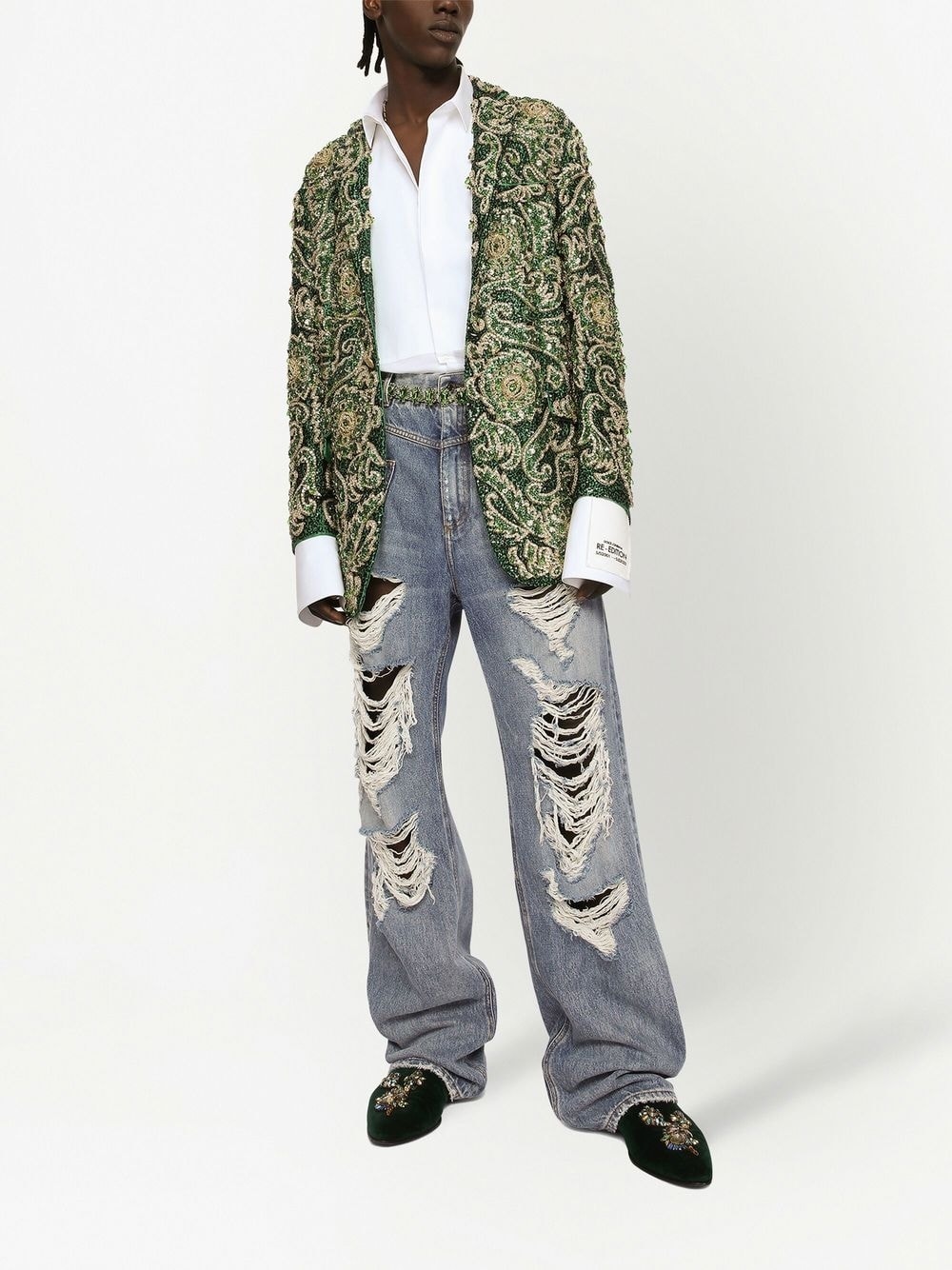 DOLCE & GABBANA Dolce & Gabbana Taormina-Fit Embroidered Blazer