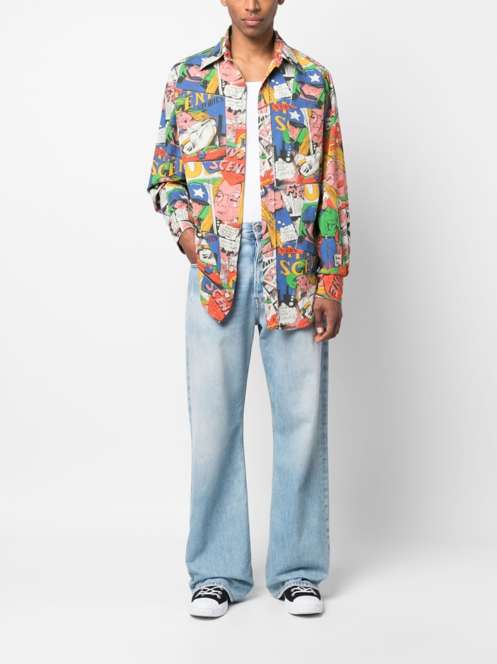 ERL printed short-sleeved shirt