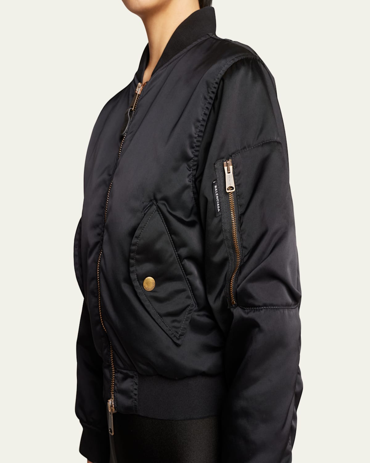 balenciaga shrunk bomber 23ss ボンバージャケット BALENCIAGA Balenciaga SS23 Runway Shrunk Bomber Jacket | ubvintage