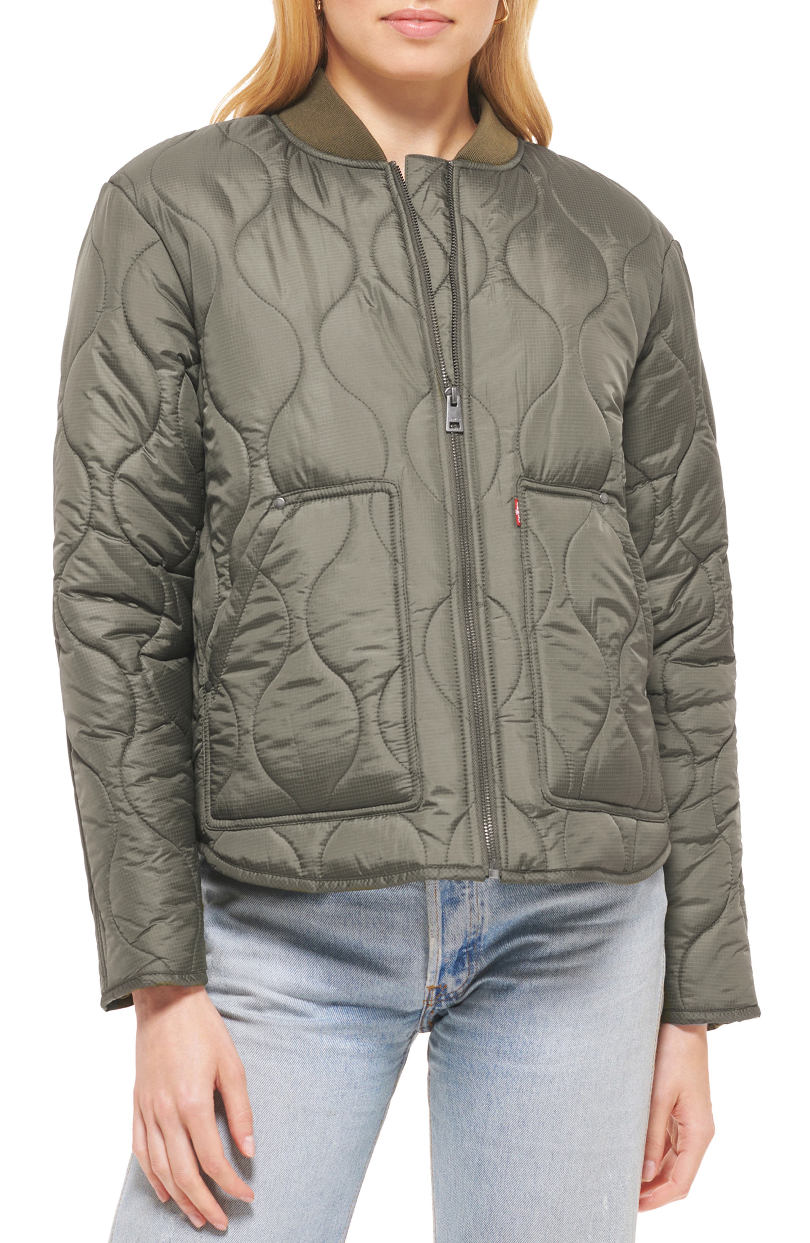 LEVI'S Quilted Jacket - Sage | Editorialist