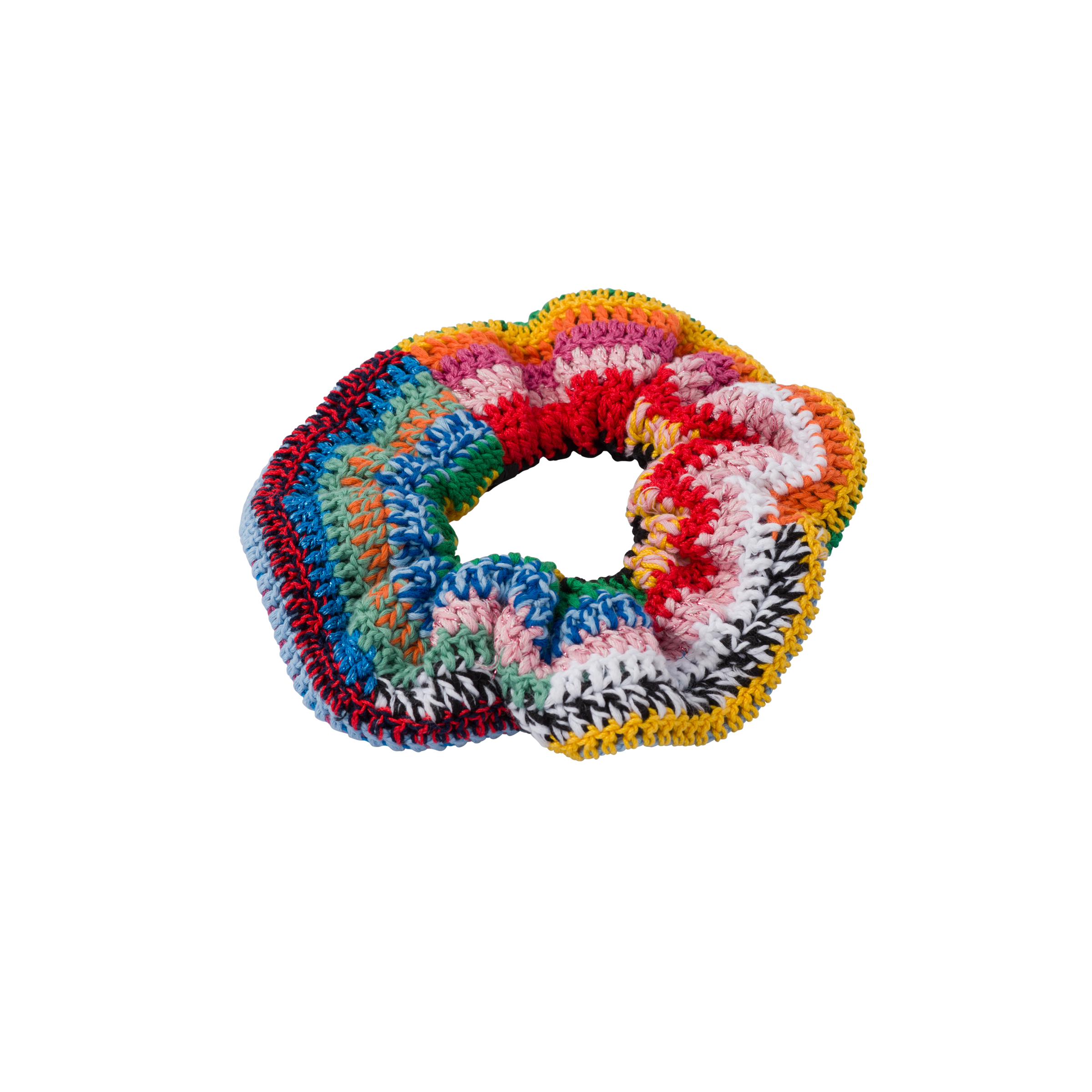 Miu Miu Crochet Scrunchie - Multicolored | Editorialist