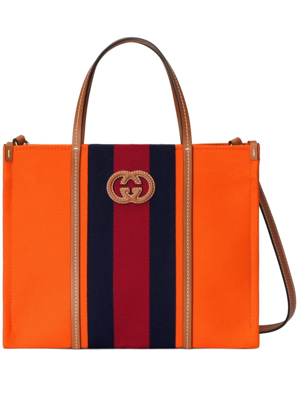 Gucci Medium Interlocking G Tote Bag - Orange | Editorialist
