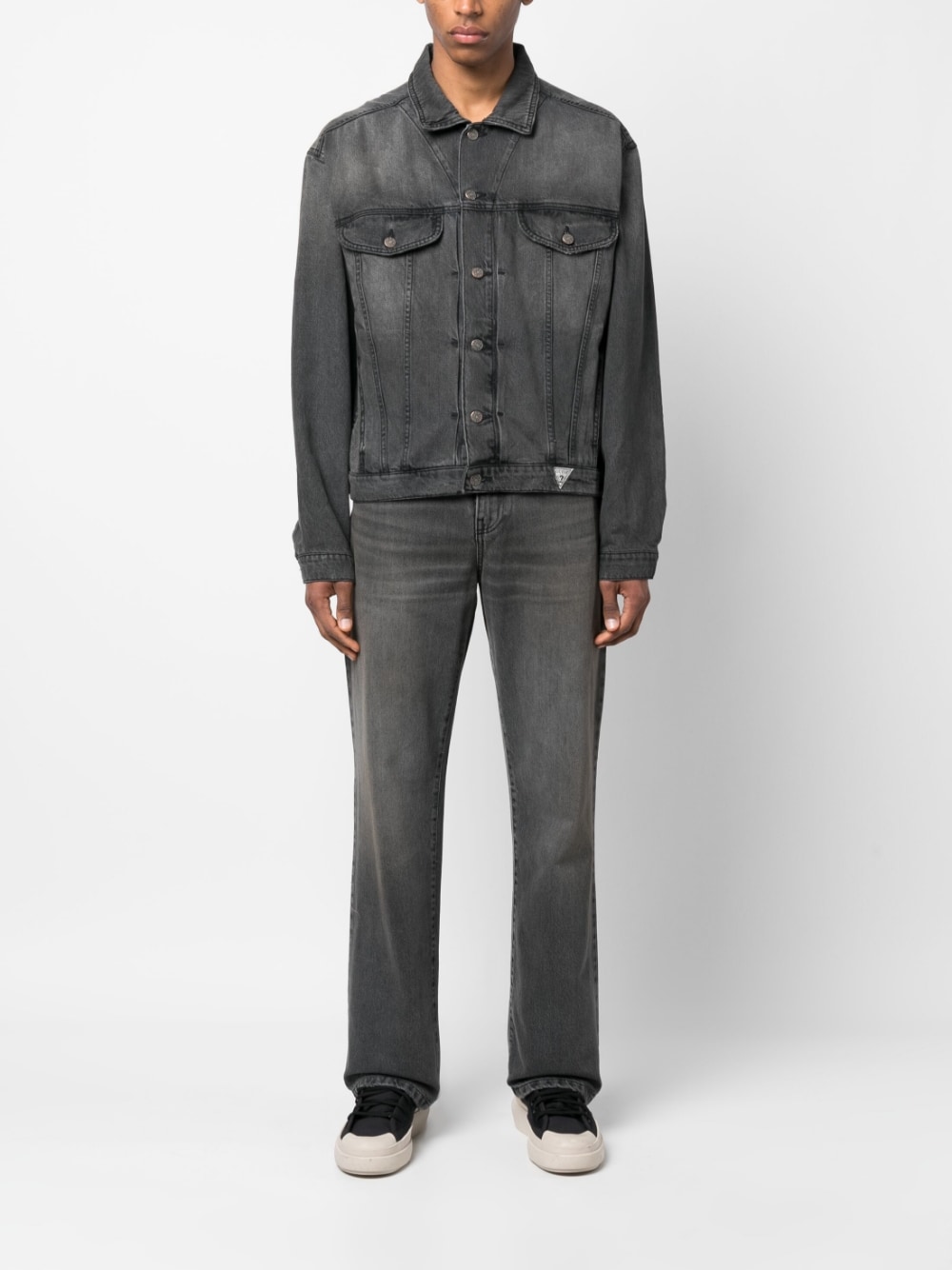 GUESS GUESS USA Logo-Patch Denim Jacket