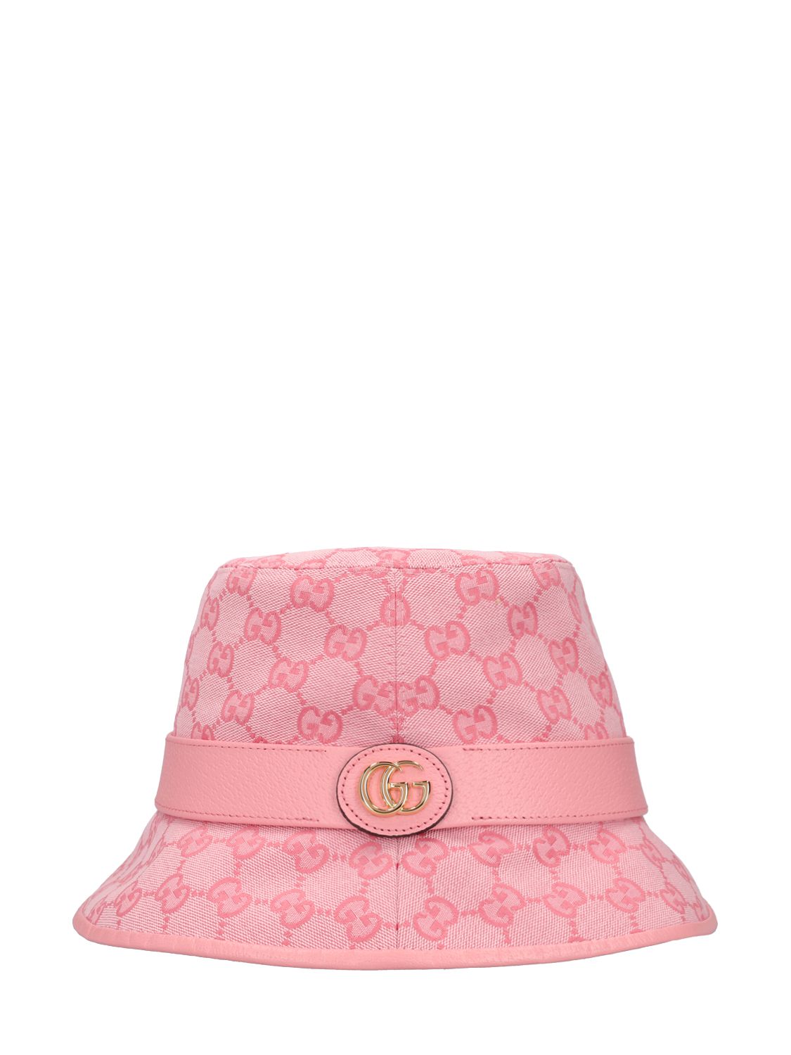 Gucci Gg Jago Cotton Blend Canvas Bucket Hat - Pink  display picture 1
