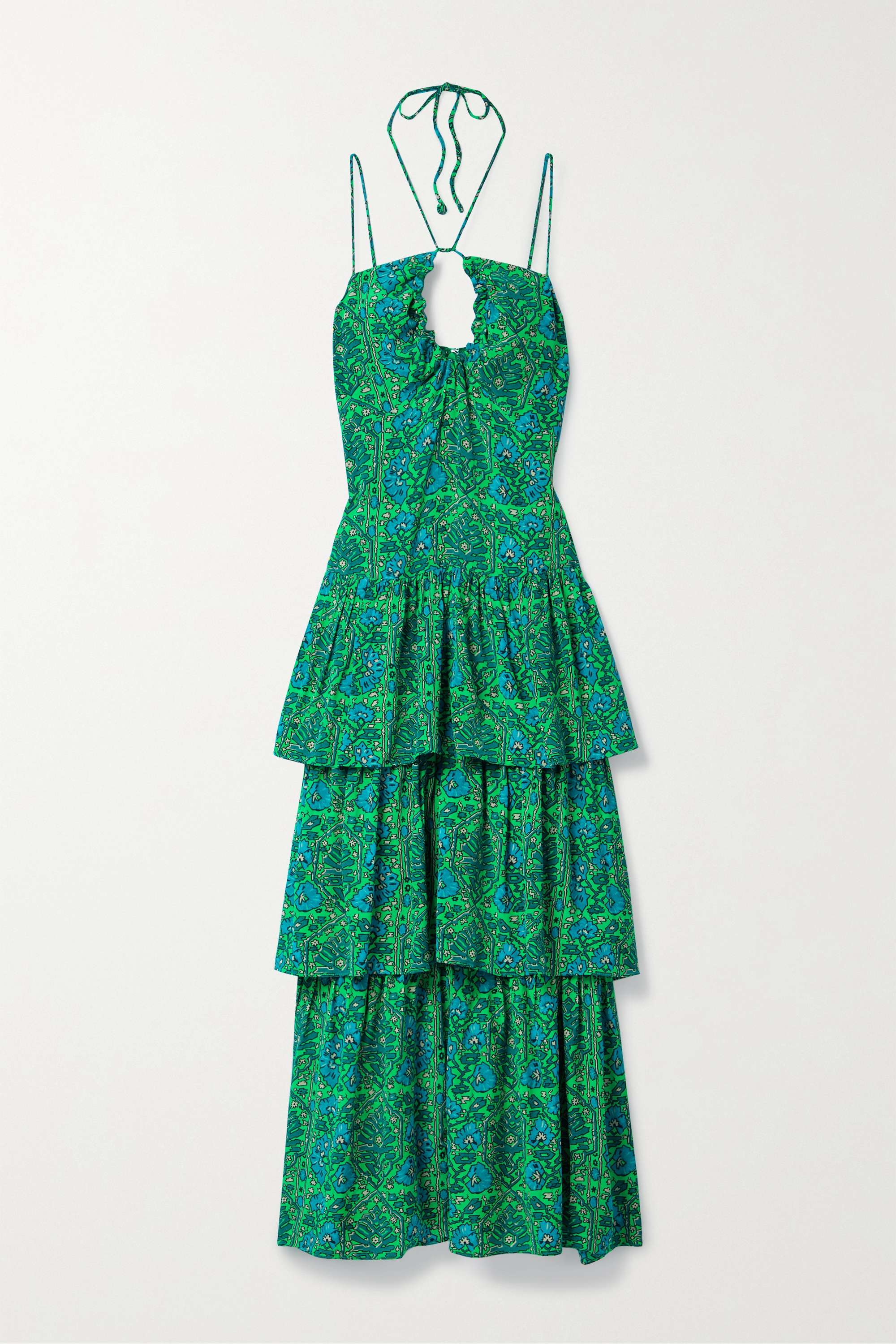 green emerald velvet dress Eva Green Bardot Bow Detail Maxi Dress With Thigh Split – Club L London main image 1