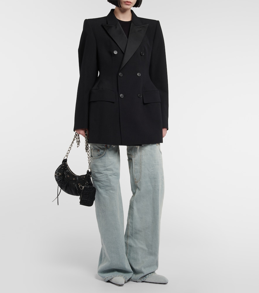 BALENCIAGA Balenciaga Hourglass Double-Breasted Wool Blazer