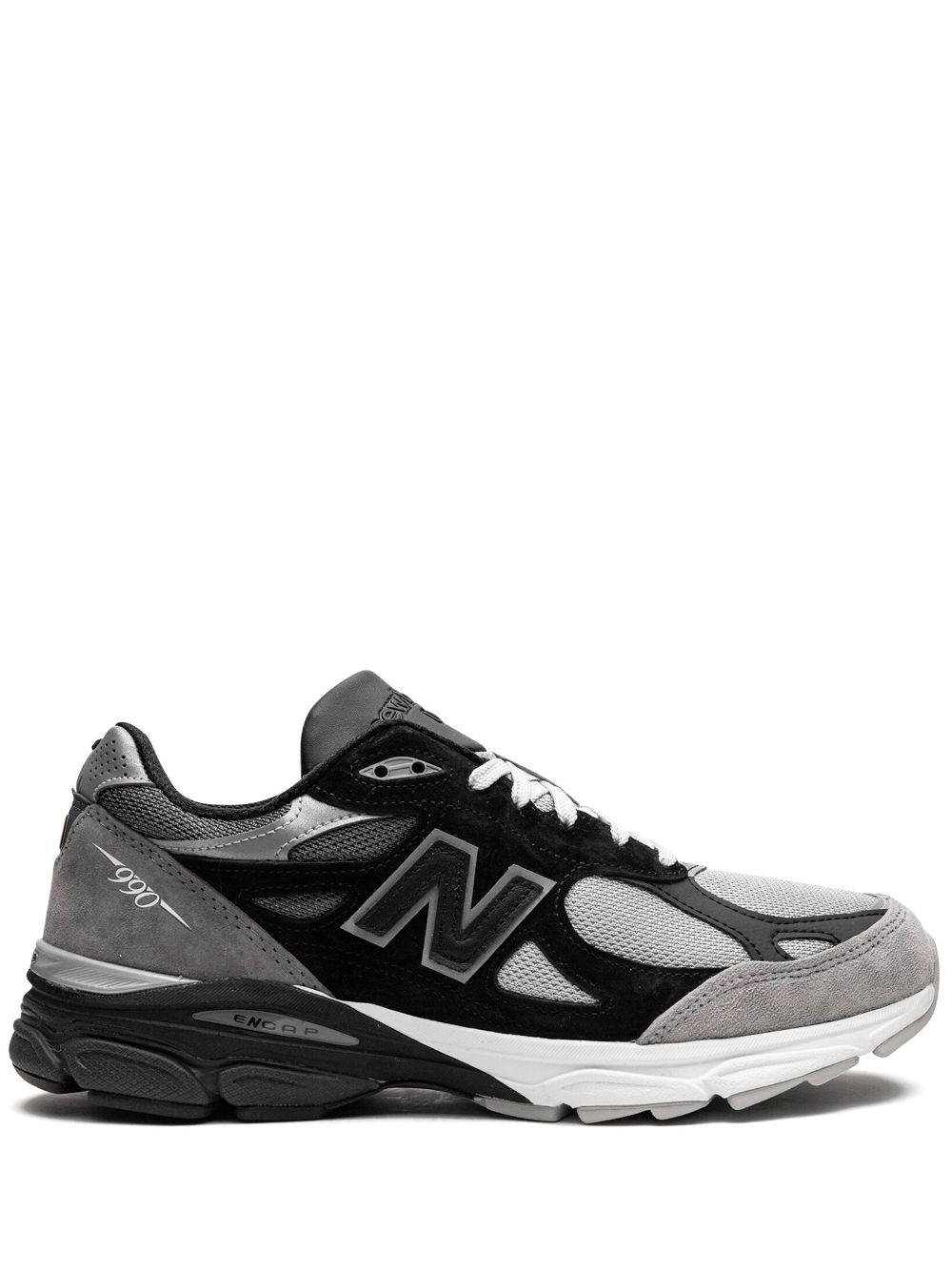New Balance 990v3 Dtlr Greyscale Sneakers - Blue | Editorialist