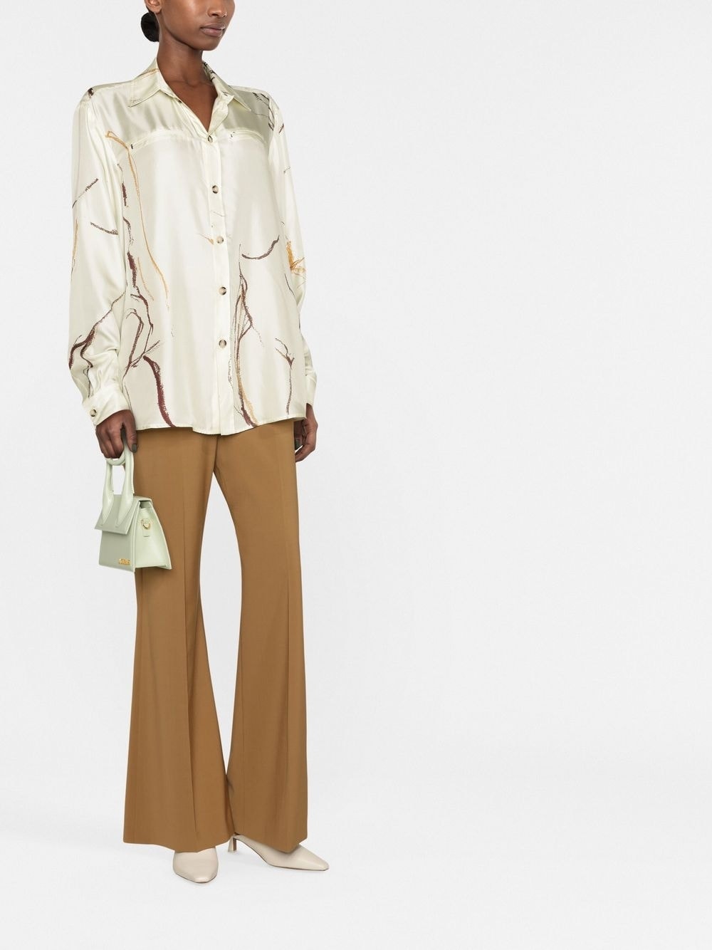 NANUSHKA Nanushka Oversized Printed Silk Shirt