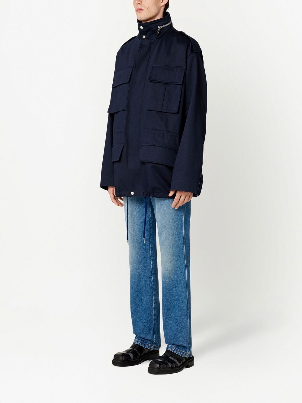 AMI AMI Paris Zip-Up Coat