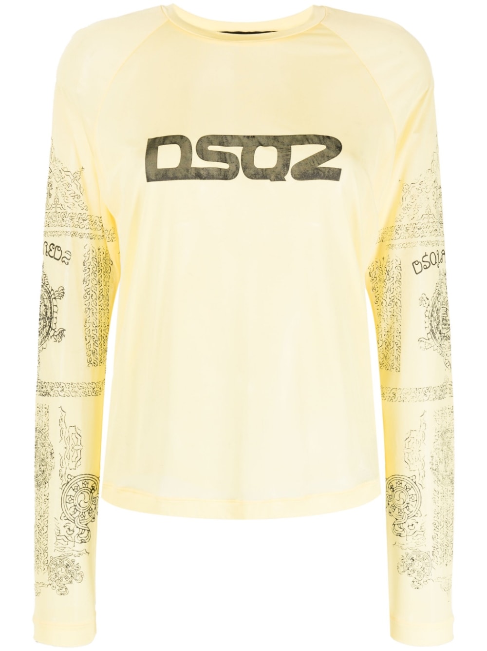 DSQUARED2 DSQUARED2 Logo-Print Long-Sleeve Top