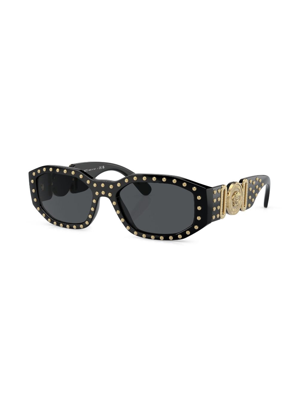 Versace Biggie Stud-embellished Sunglasses - Black  display picture 1