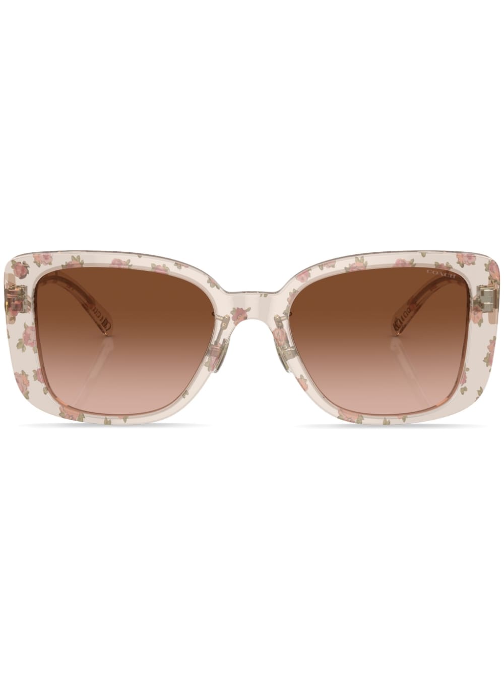 Coach Women’s Multicolor Floral Square Sunglasses Coach HC8410U CW225 Sunglasses | LensCrafters main image 4
